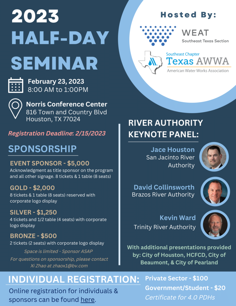 Half-Day Seminar 2023 - Water Environment Association of Texas
