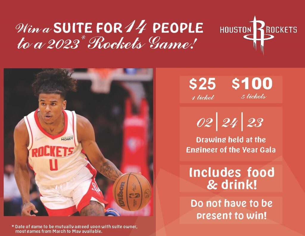Houston Engineers Week - Rockets Suite Raffle! - Water Environment ...
